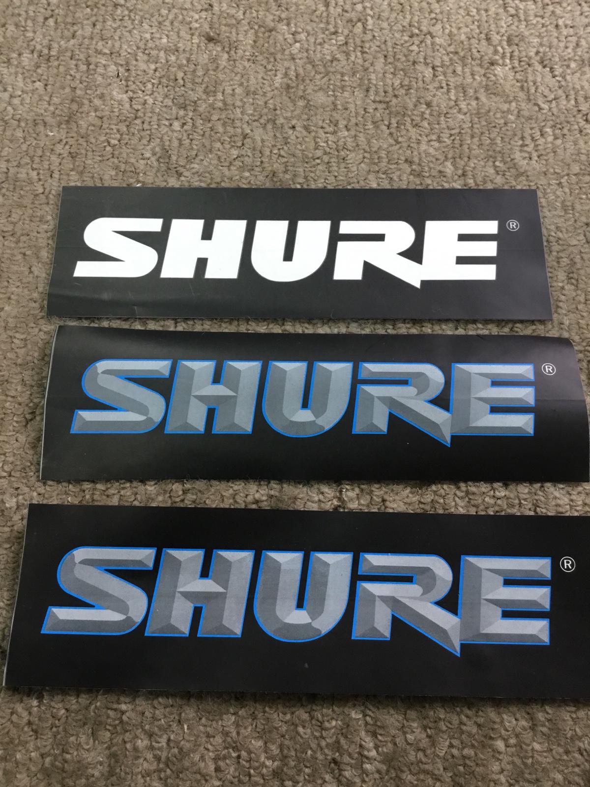 SHURE ステッカー3枚セット B0058｜SOUNDMART